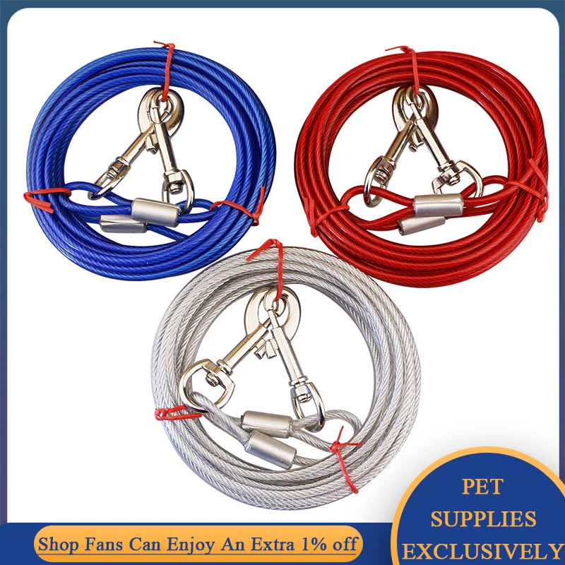 3M-5M-10M-Double-headed-Steel-Wire-Rope-Dog-Tie-Out-Cable-Leash-Anti ...