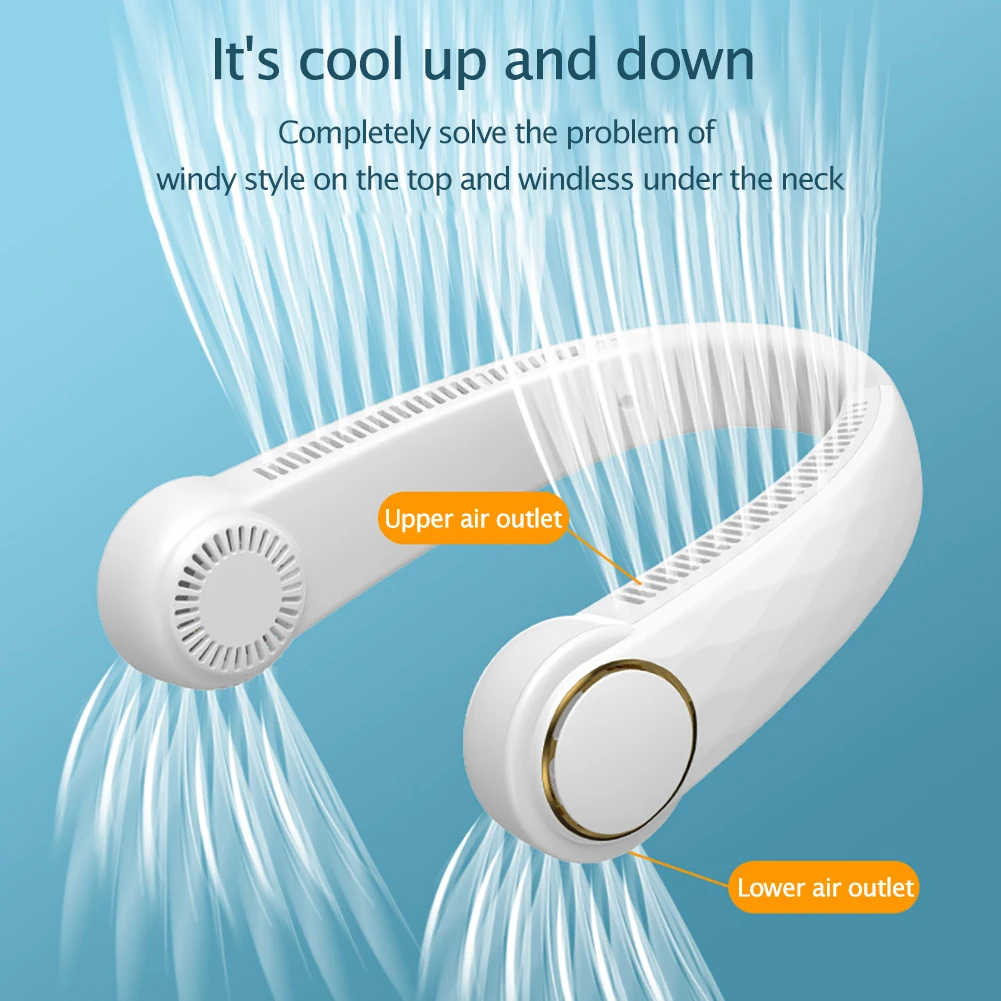 Ventilateur De Cou Portable Sans Pales, Ventilateur Circulaire Suspendu ...