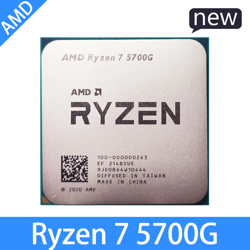 AMD-procesador de CPU Ryzen 7 5700G, nuevo R7, 5700G, 3,8 GHz, ocho ...
