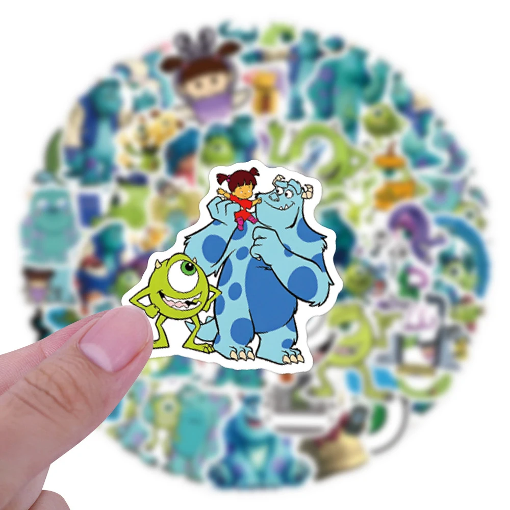 10/30/60pcs Disney Anime Monsters Inc Stickers for Kids Cute Sulley Boo ...