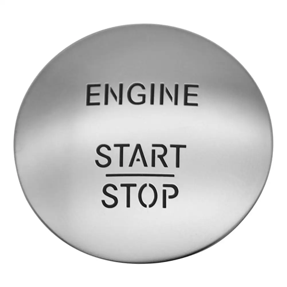 Universal Silver Keyless Go Start Stop Push Button Engine Ignition ...