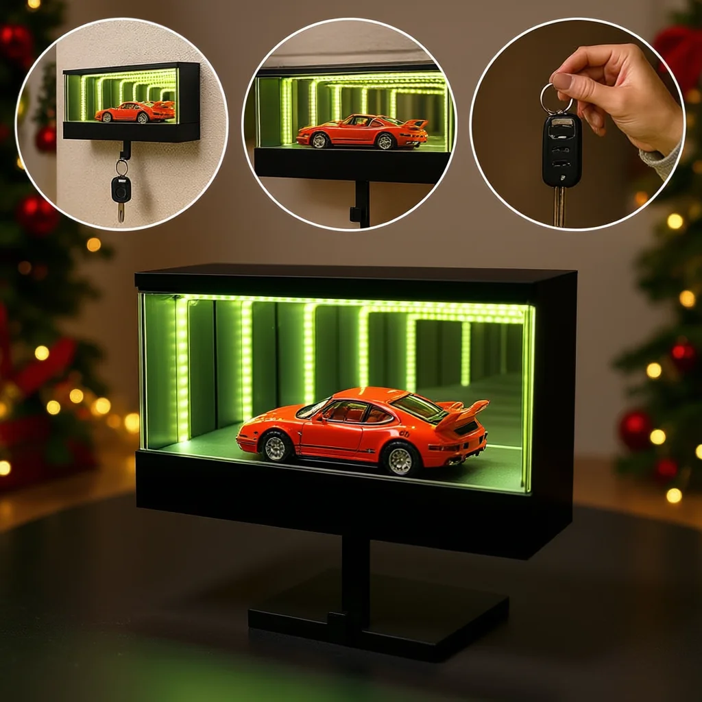 Car Garage Key Holder 3D Printed Wall Mount Car Key Holder With LED ...