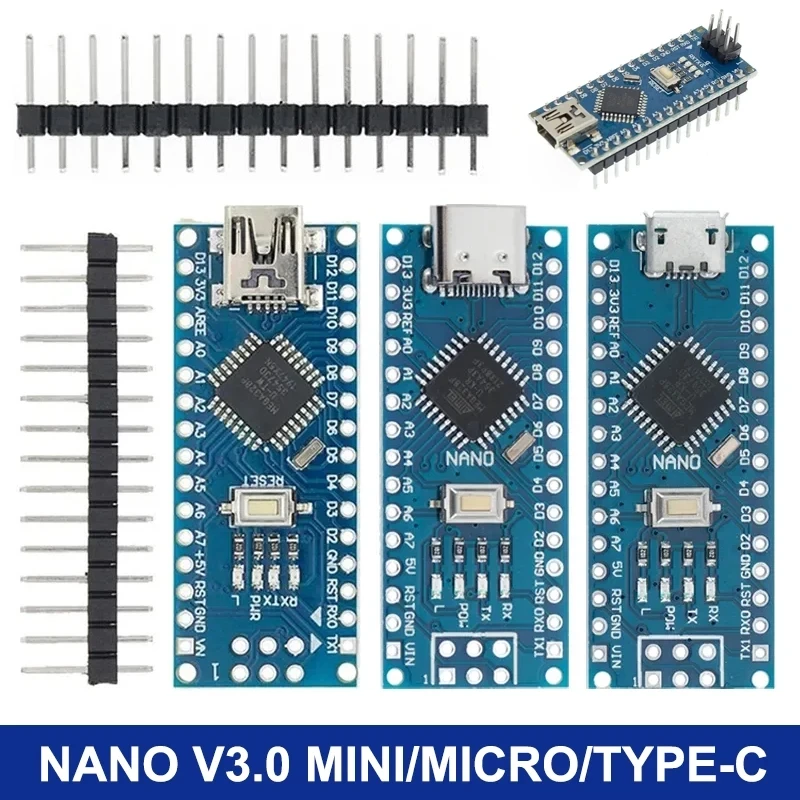 Mini-Type-C-Micro-USB-Nano-V3-0-With-the-bootloader-compatible-Nano ...