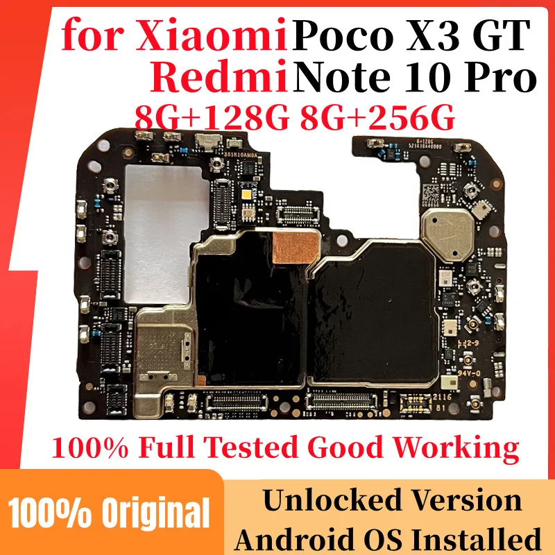 Logic Board for Xiaomi Poco X3 GT Motherboard Original Unlocked with Full Chips Mainboard for ...