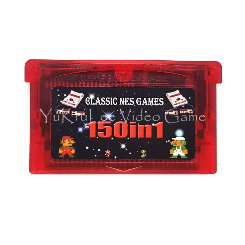 150 in 1 Compilation GBA Video Game Cartridge 32 Bit Console Memory ...