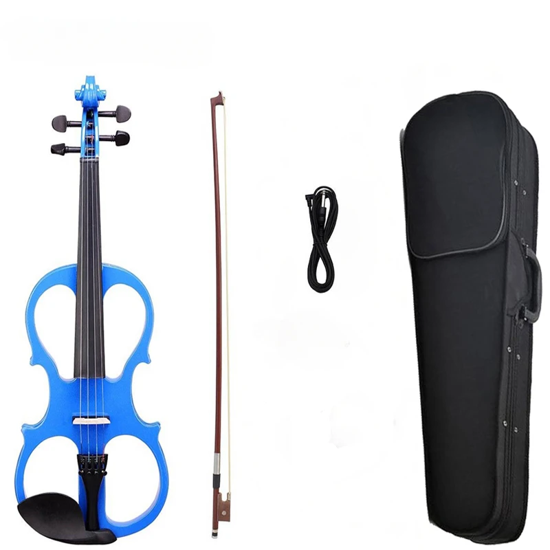 Full-Size-Electric-Violin-Balance-Sound-4-4-Student-o-Fiddle-Solid-Wood ...