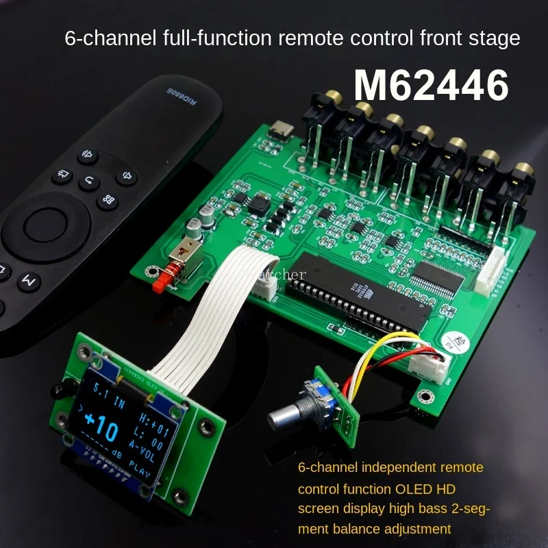 Nvarcher-M62446-6-Channel-Remote-Control-Volume-Preamplifier-OLED ...