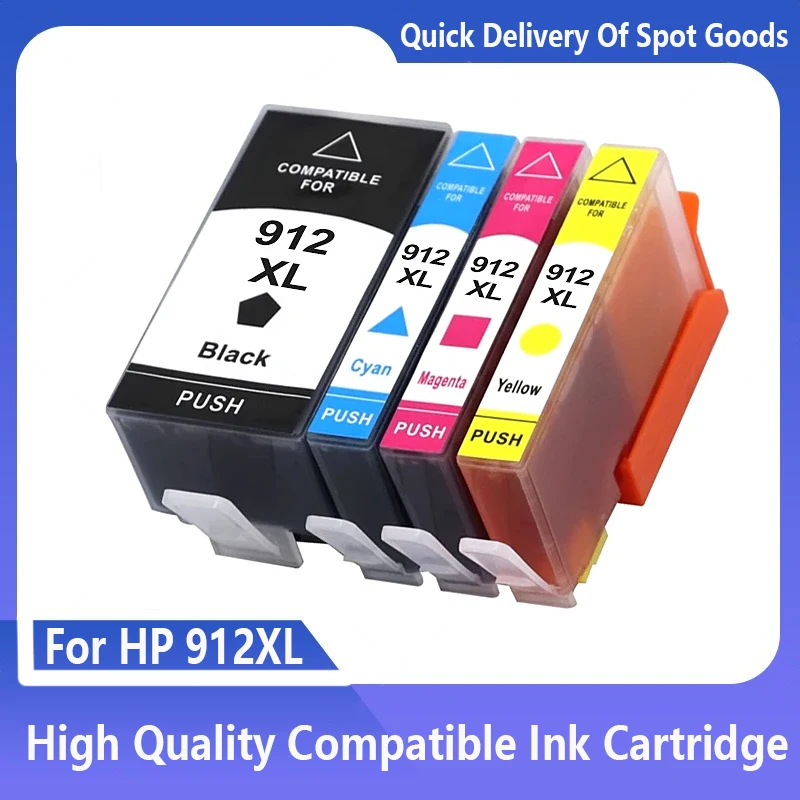 4pcs-912xl-912-Ink-cartridge-Compatible-for-hp-OfficeJet-8010-8012-8013 ...