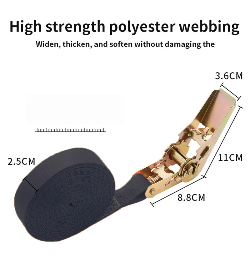 Cargo Strap Ratchet Tensioner Freight Car Fixed Tightener Tighten Rope ...