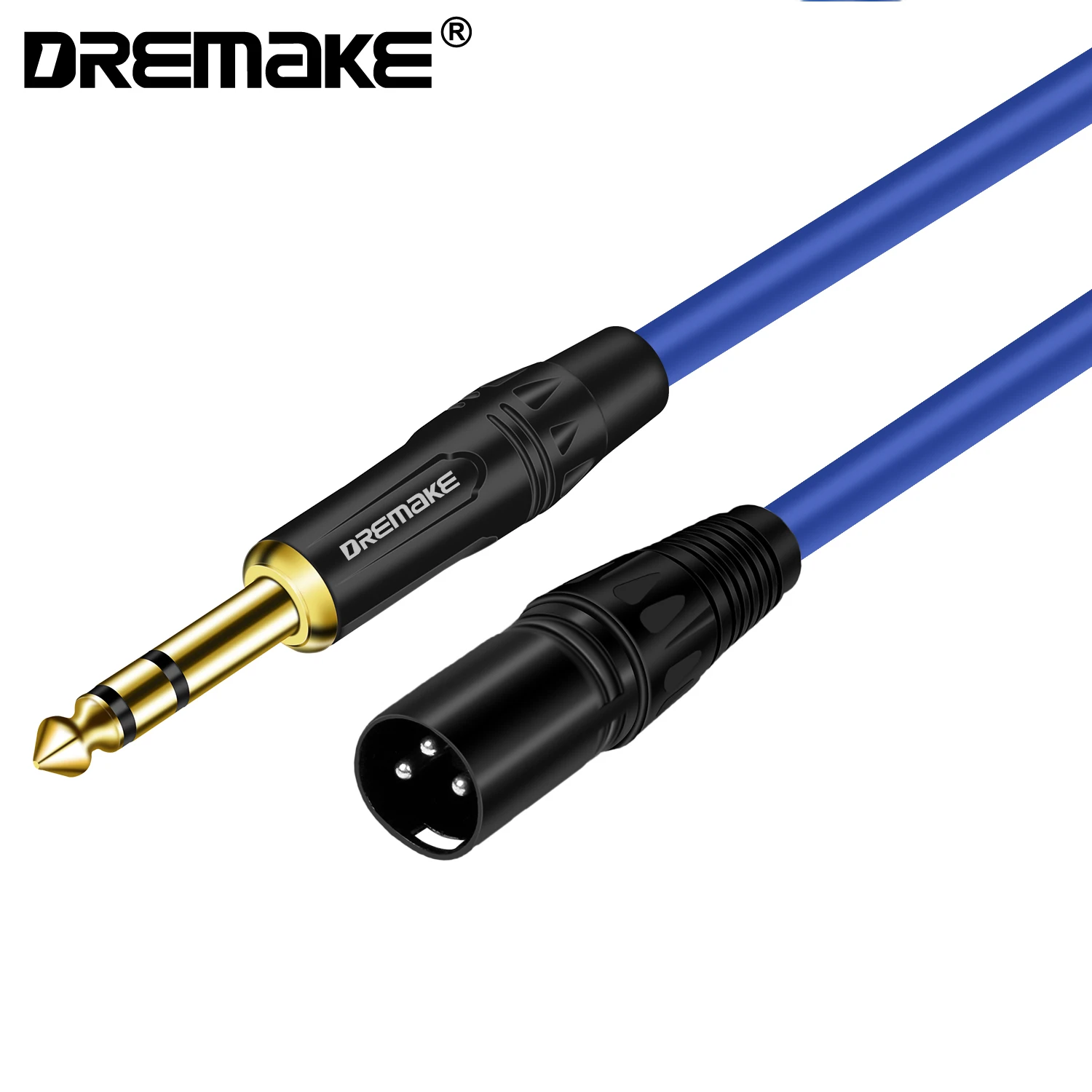 Trs 6.35mm (1/4 Inch) To 3 Pin Xlr Balanced Cable, 1/4 Inch Male To ...