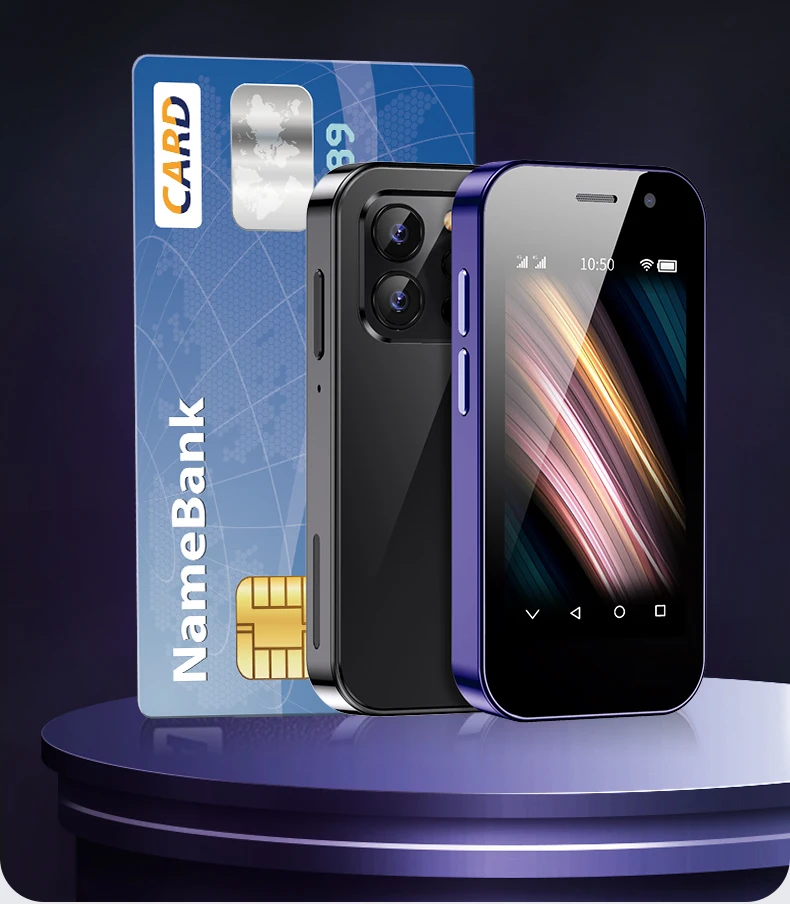 SOYES XS15 Pro 3.0 Inch 4G Mini Smartphone Android 9 Dual Sim Face ID Dual Camera WIFI Bluetooth ...