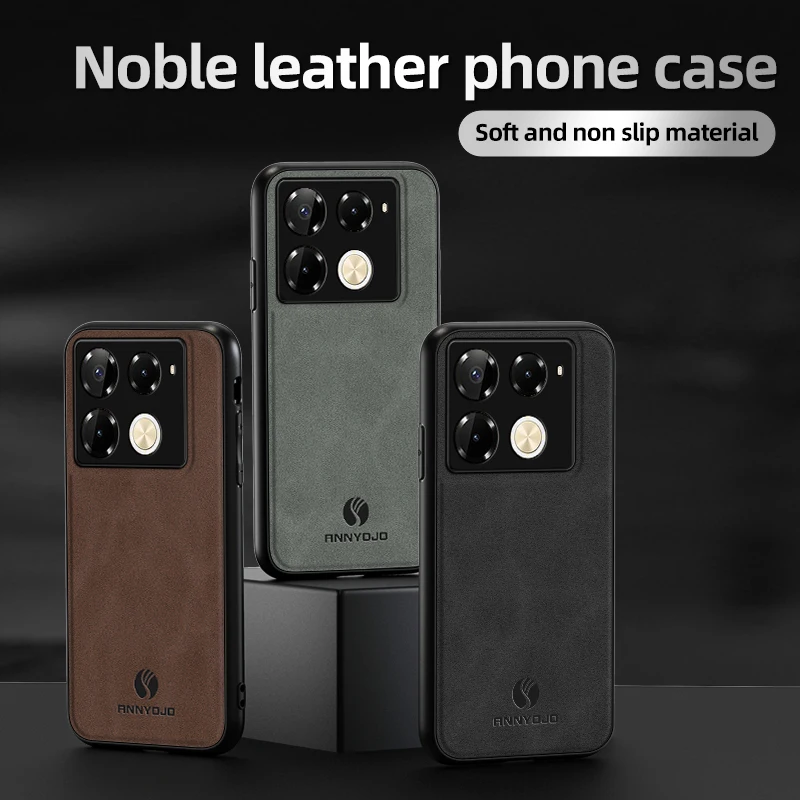 For-Infinix-Note-40-Pro-Case-Luxury-PU-Leather-Skin-With-Magnetic ...