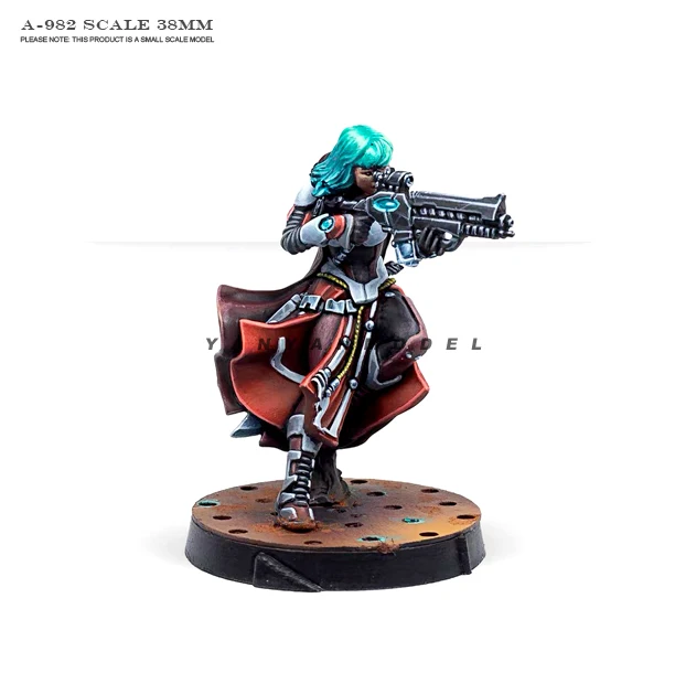 38MM-Resin-model-kits-DIY-figure-soldier-beauty-colorless-and-self ...