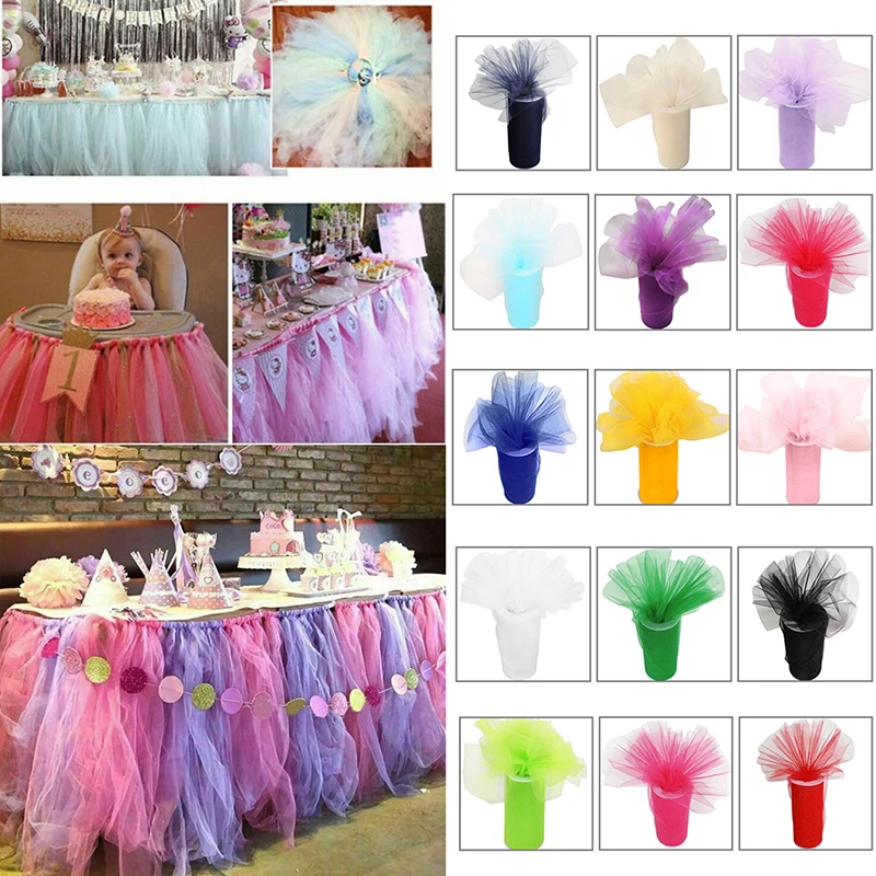 Rollo-de-tul-de-Organza-para-ni-as-gasa-de-malla-transparente-DIY-falda ...
