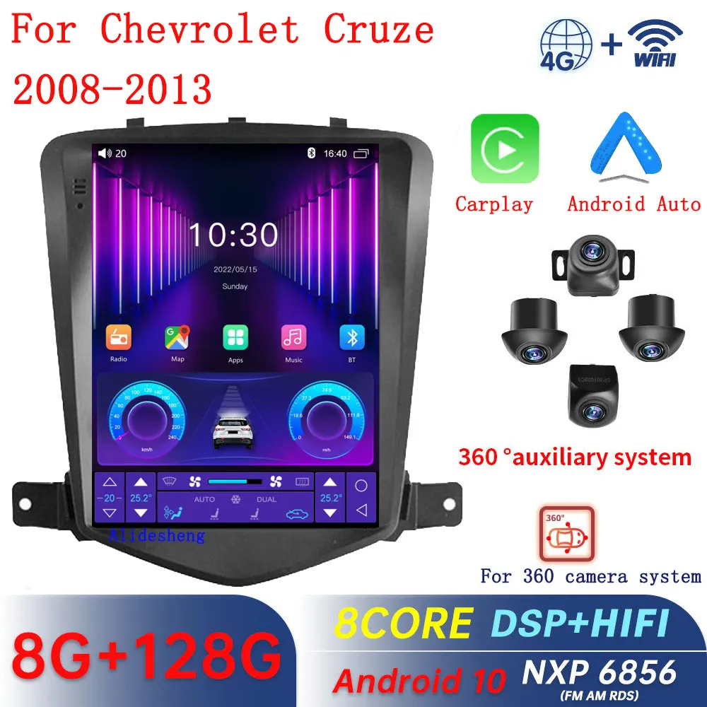 Car-Android-10-For-Tesla-style-Chevrolet-Cruze-J300-2008-2012-Radio ...