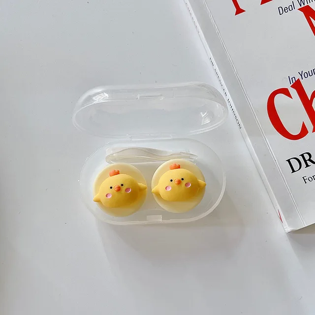 1PCS Travel Cartoon Women Contact Lense Container Case Cute Colored ...