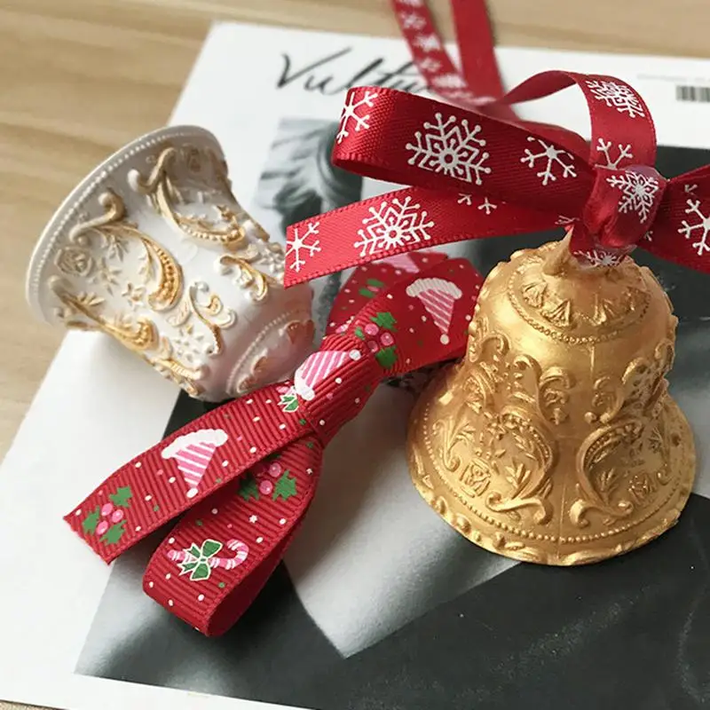 3D Christmas Bell Silicone Mold Fondant Mould Cake Decorating Tools ...