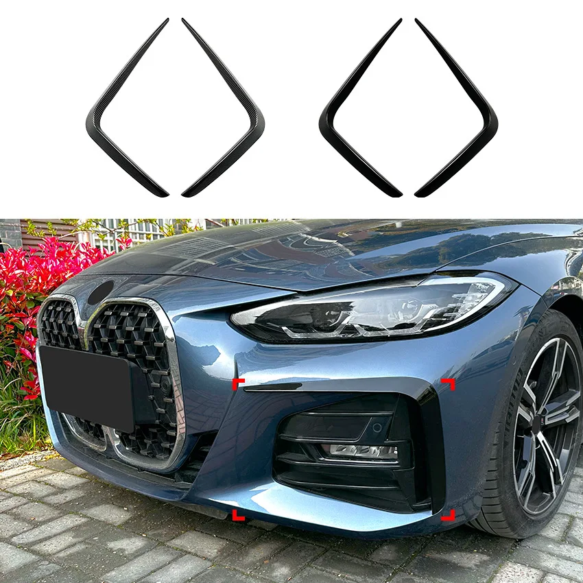 Front-Bumper-Wind-Blade-Spoiler-Sticker-For-BMW-4-Series-G22-G23-M ...