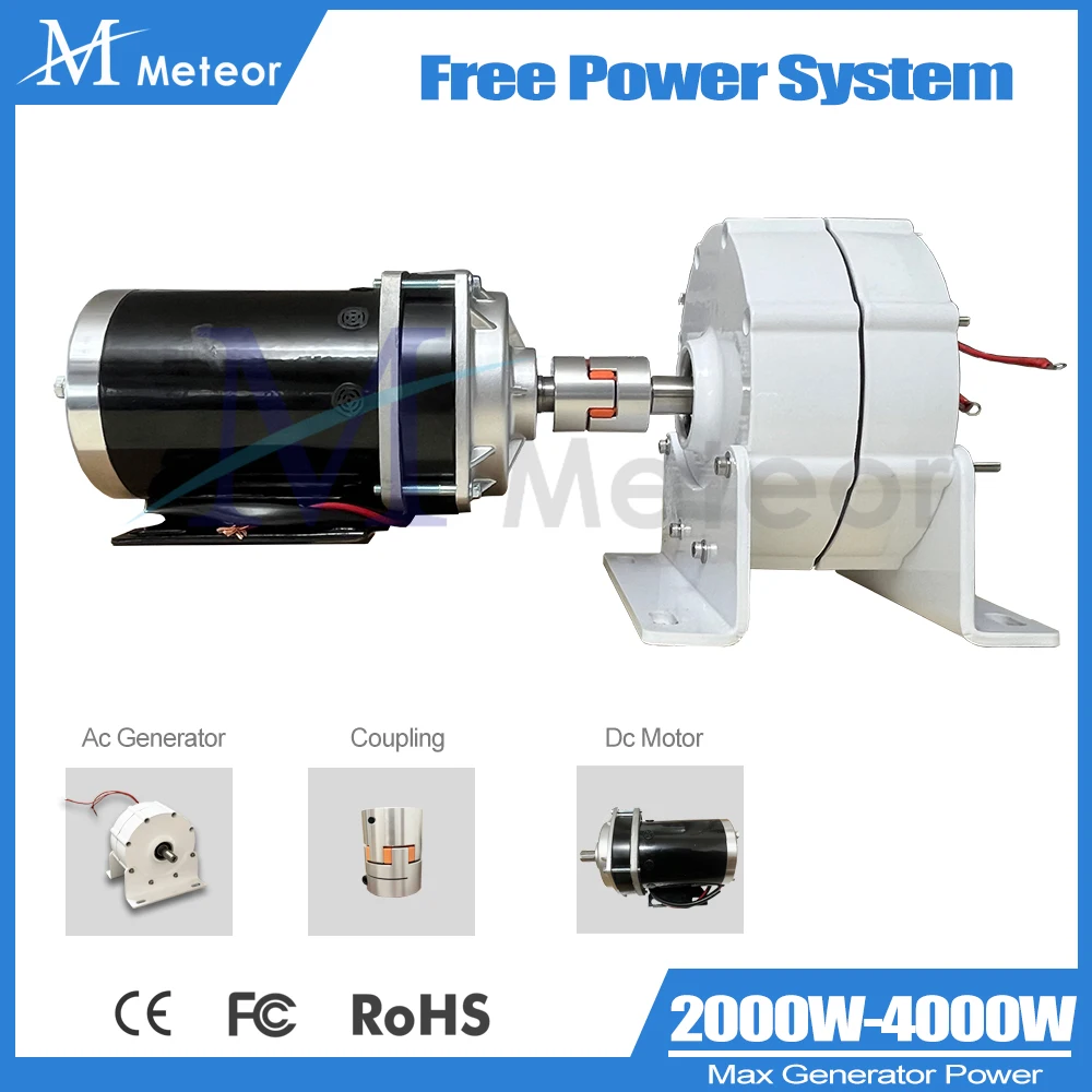 Low RPM 2KW 3KW 4KW PMG Generator 12V 24V 48V 96V Permanent Magnet ...