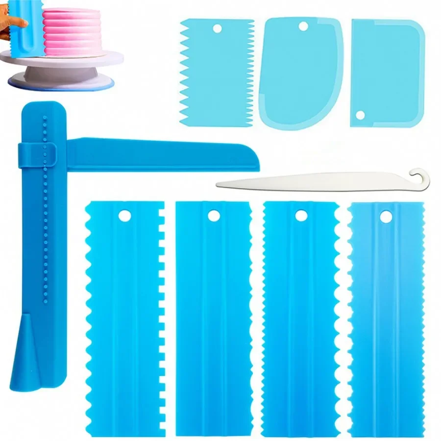4-9pcs-set-cake-decoration-comb-Cream-demoulding-knife-adjustable ...