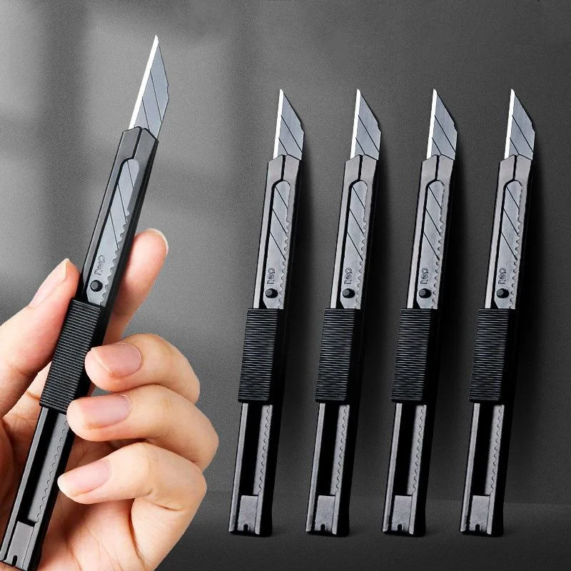 Retractable Utility Knife Stainless Paper Box Cutter with Sharp Metal ...