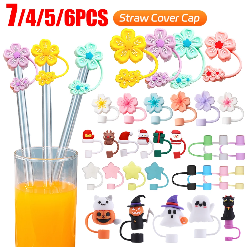 Silicone-Straw-Tips-Protectors-Straws-Caps-Straws-Stopper-for-Stanley ...
