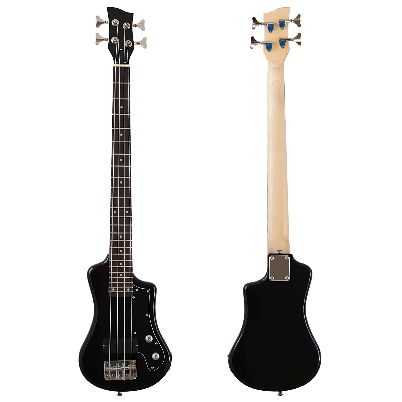 4-String-Mini-Electric-Bass-Guitar-39-Inch-Bass-Guitar-High-Gloss-Black ...