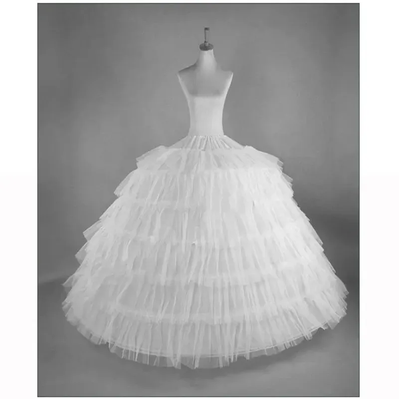 Ladies Ball Gown 6 Hoops Skirts Petticoats Bridal Wedding Dress ...