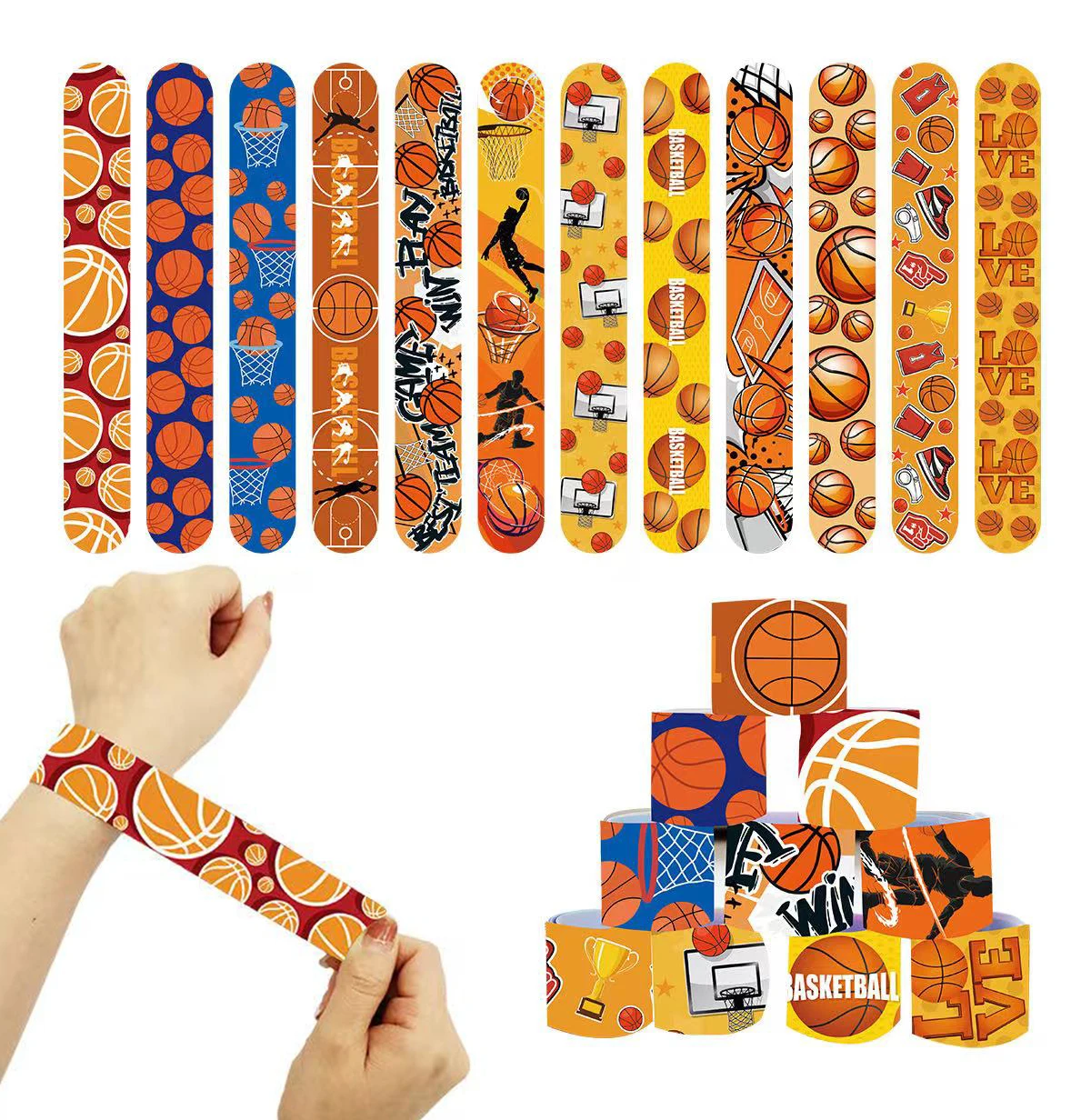 10 piezas de pulseras de bofetadas Lilo Stitch Mickey Mouse princesa ...