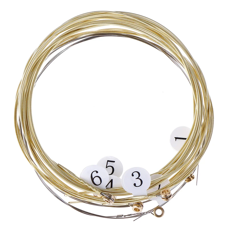 6pcs-set-Universal-Acoustic-Guitar-String-Brass-Hexagonal-Steel-Core ...