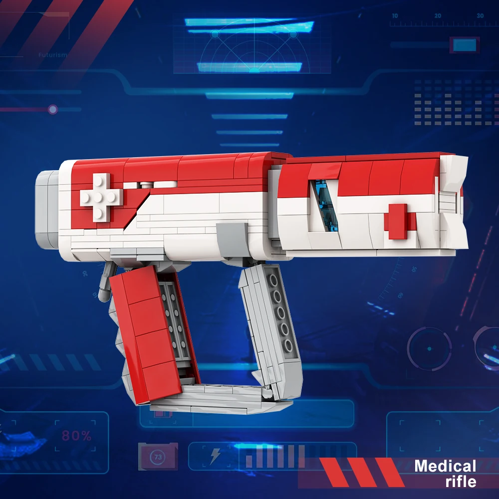 MOC-Apex-Red-Medical-Gun-Building-Blocks-Model-Game-Apex-Legends-Health ...