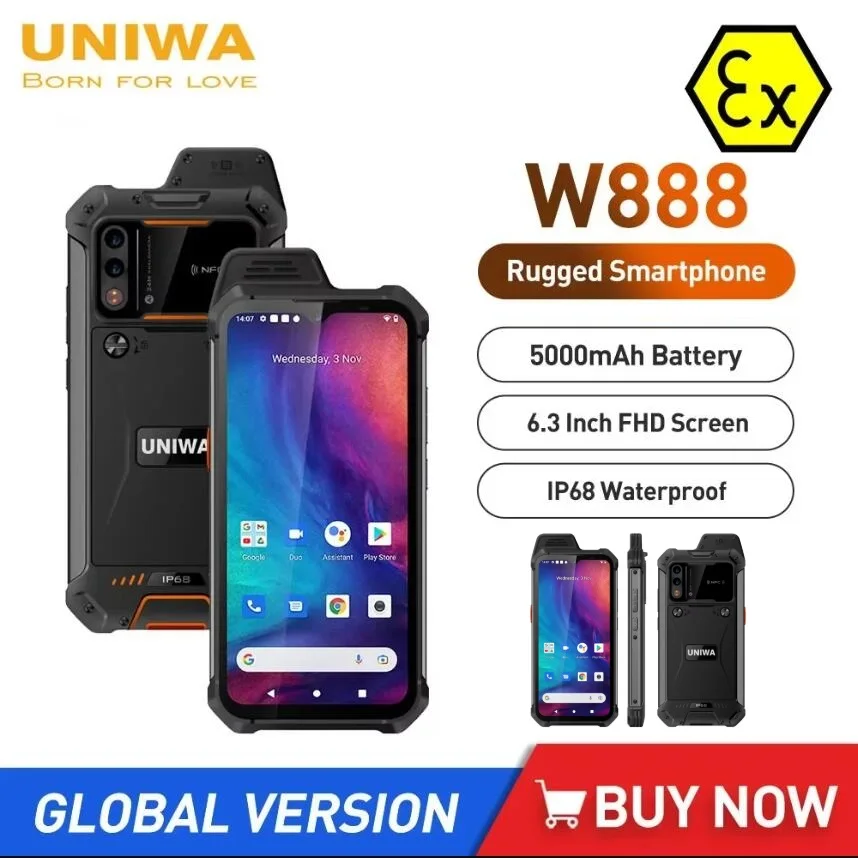 NEW UNIWA W888 ATEX Explosion Battery European Union Certification IP68 ...