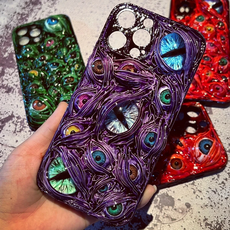 Gothic-Decoden-3D-Horror-Scary-Phone-Case-For-iphone-14-13-12-iphone-11 ...