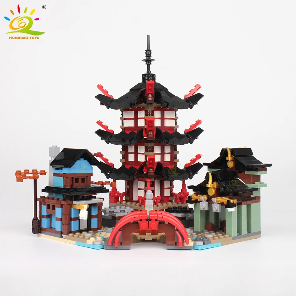 HUIQIBAO-810pcs-Ninja-Building-Blocks-Temple-of-Airjitzu-Model-Ninjaed ...