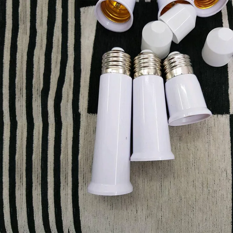 PIED DE LAMPE,65mm 1pc-e27--Adaptateur'ampoule E27 à E27, 65mm 95mm 120mm, Base de lampe LED ...