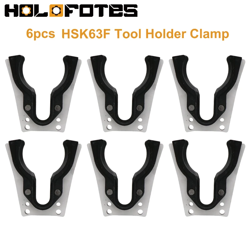 6x-HSK63F-Tool-Holder-Clamp-Inner-Plastic-Aluminum-Frame-ATC-Spindle ...