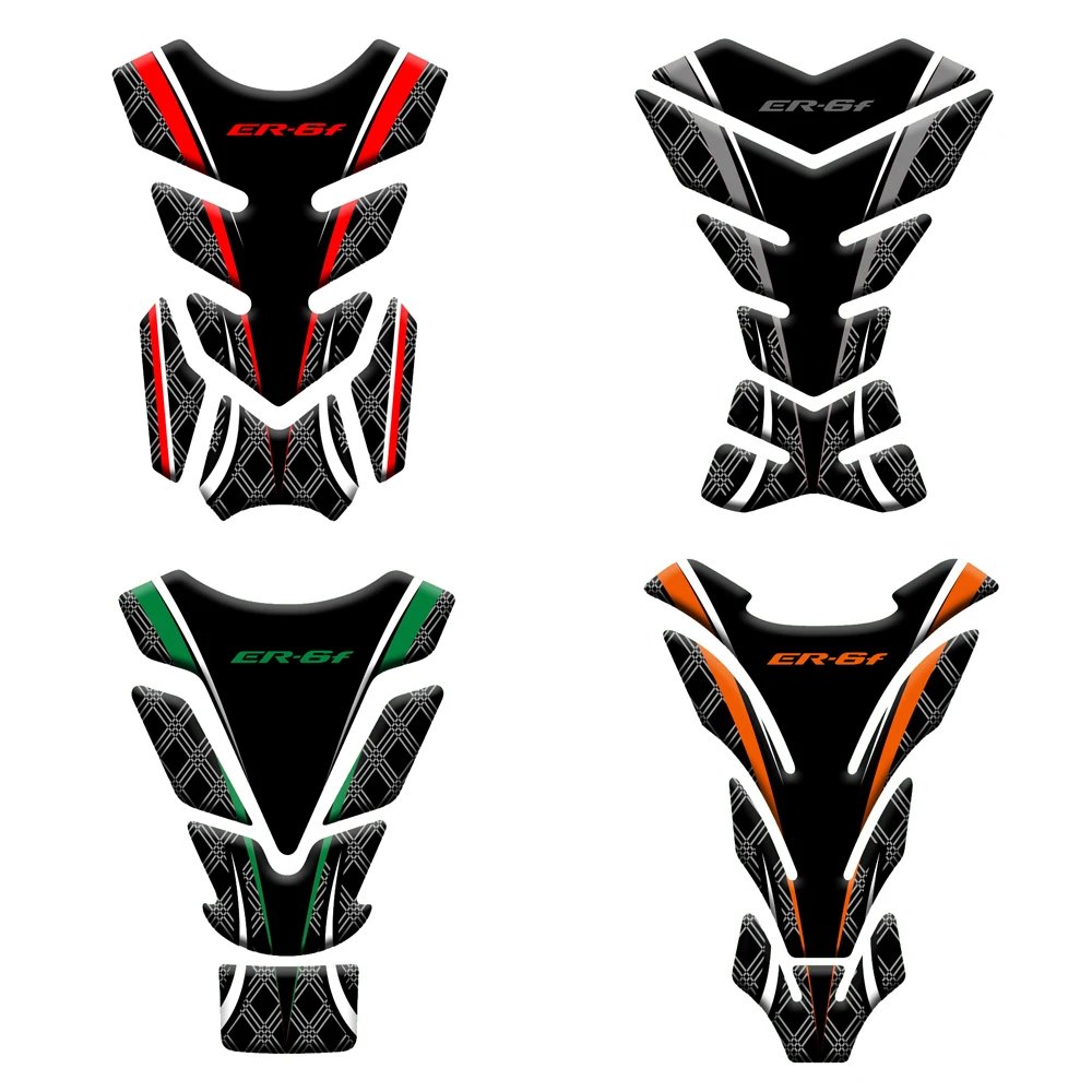 3D Carbon Fiber Motorcycle Fuel Tank Pad Cover Protector Decal Stickers ...