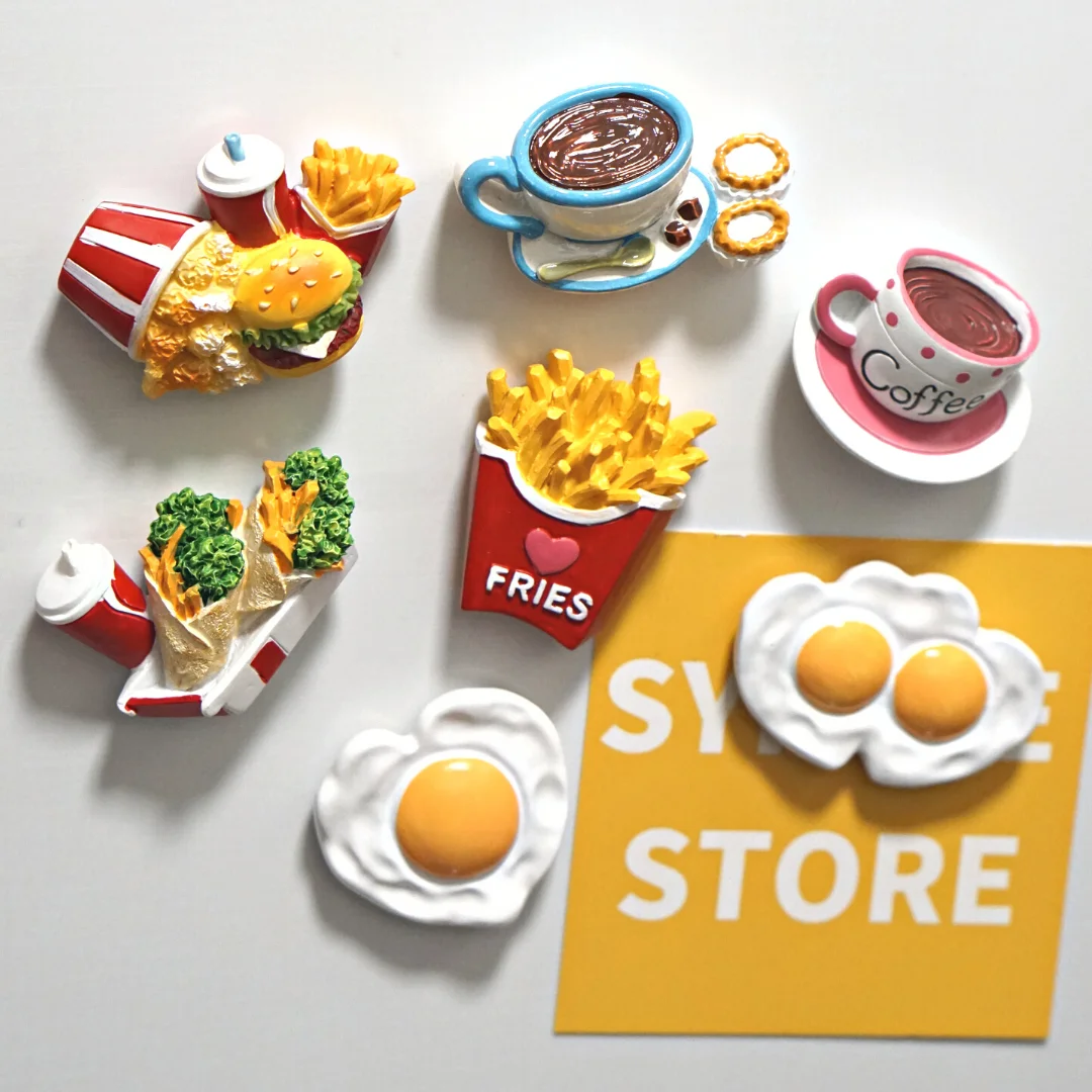 Food-Magnets-for-Fridge-Burger-Chips-Chicken-Simulation-Kitchen ...