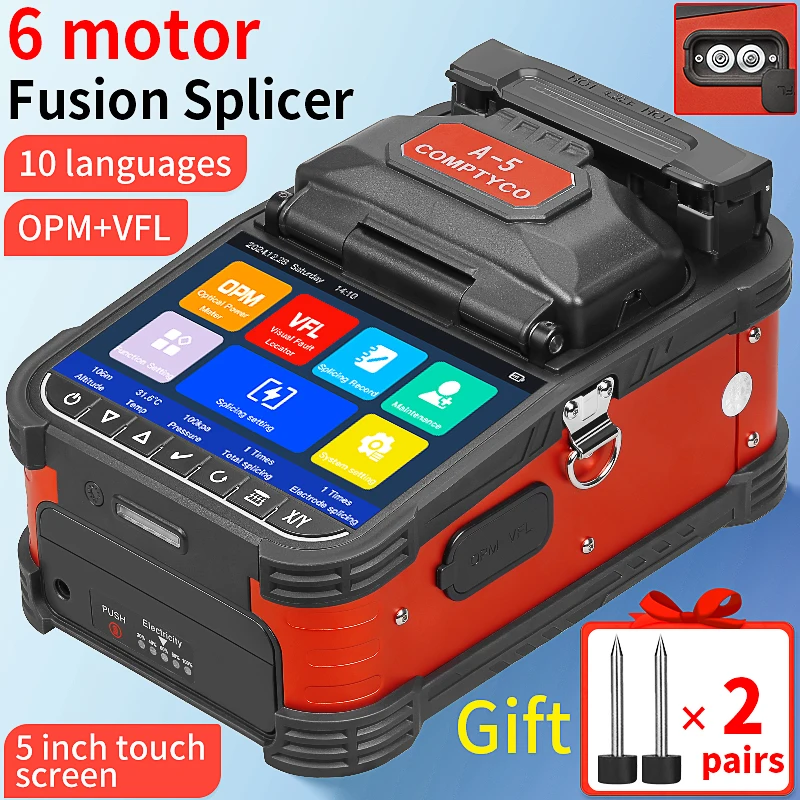 COMPTYCO A-5 Fiber Optic Fusion Splicer SM MM Multilingual Optical ...