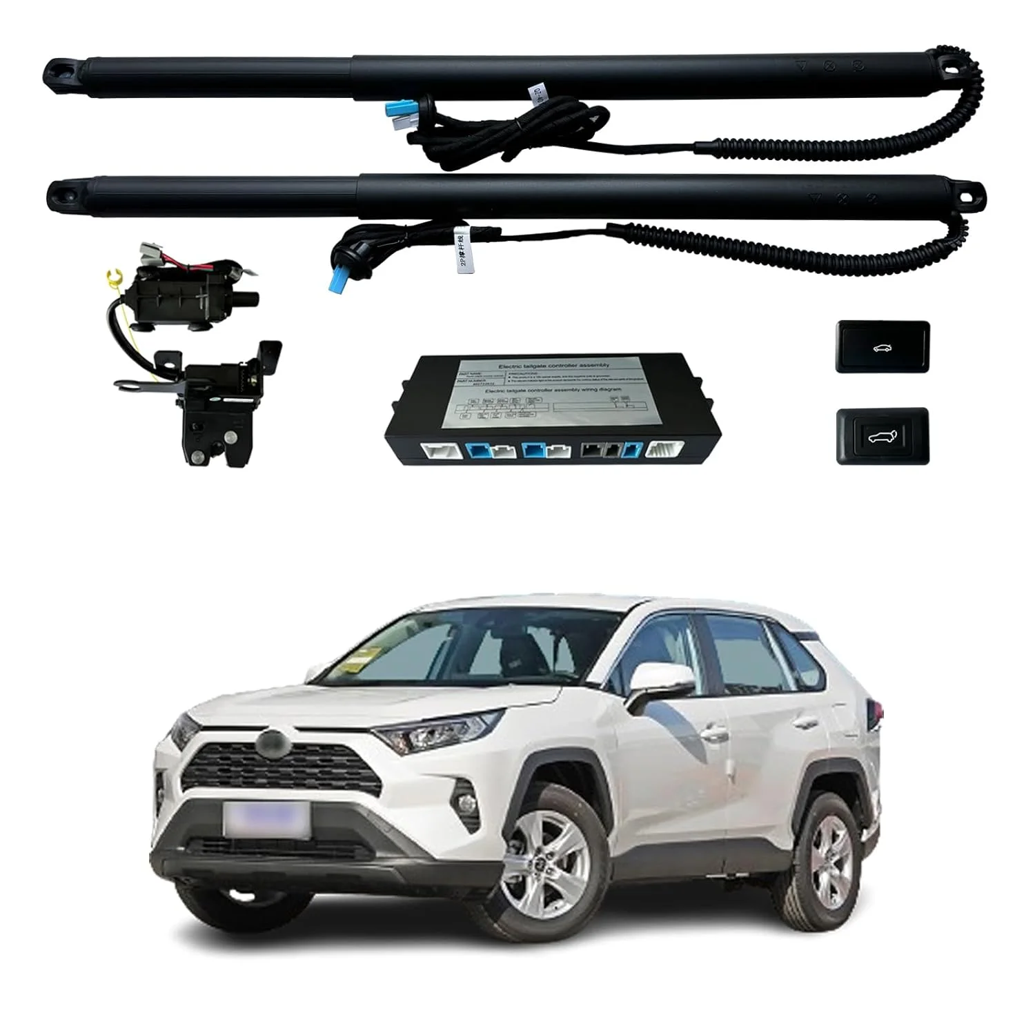 PLEXYNOVAR Electric Tailgate Kit for Toyota RAV4 2019-2025 Power ...