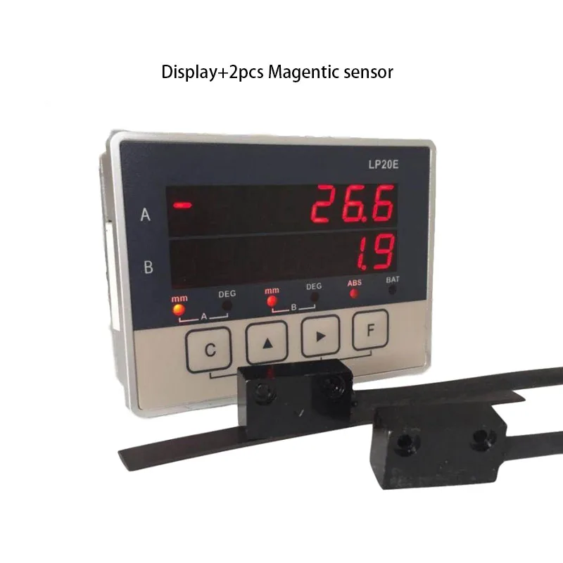 Lp20e M51e 2 Axis Digit Display Dro Magnetic Sensor Tape Displacement ...