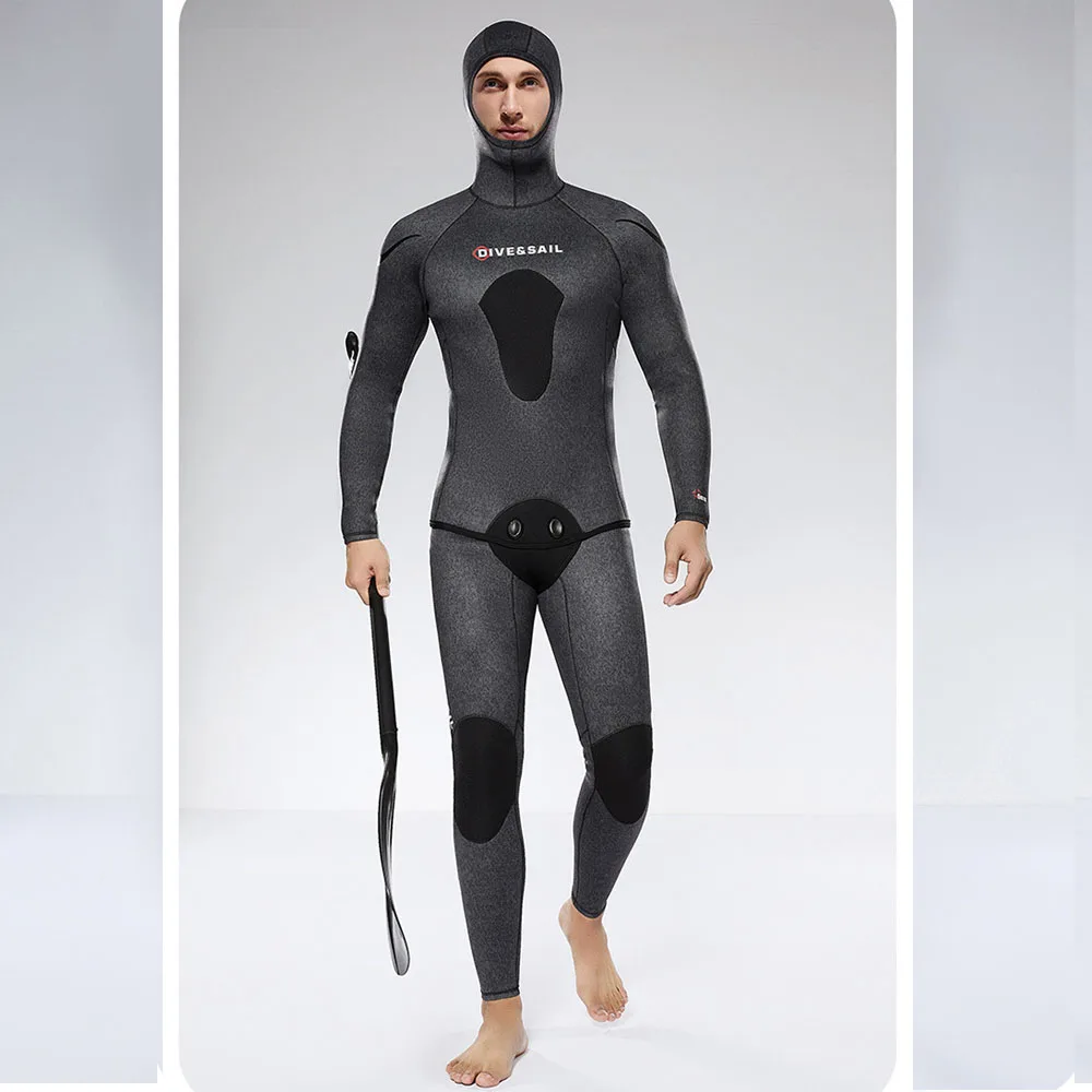 Premium 3mm CR Neoprene Wetsuit Open Cell Hoodie Full Body 2-piece ...