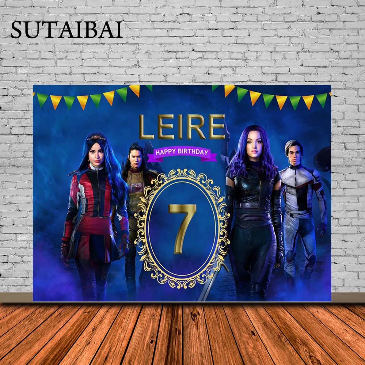 Background Backdrop Background | Descendants Disney Birthday ...
