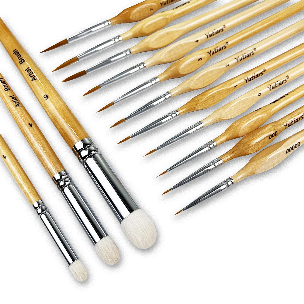 Miniature Paint Brush Set for Models – Crafting Corner