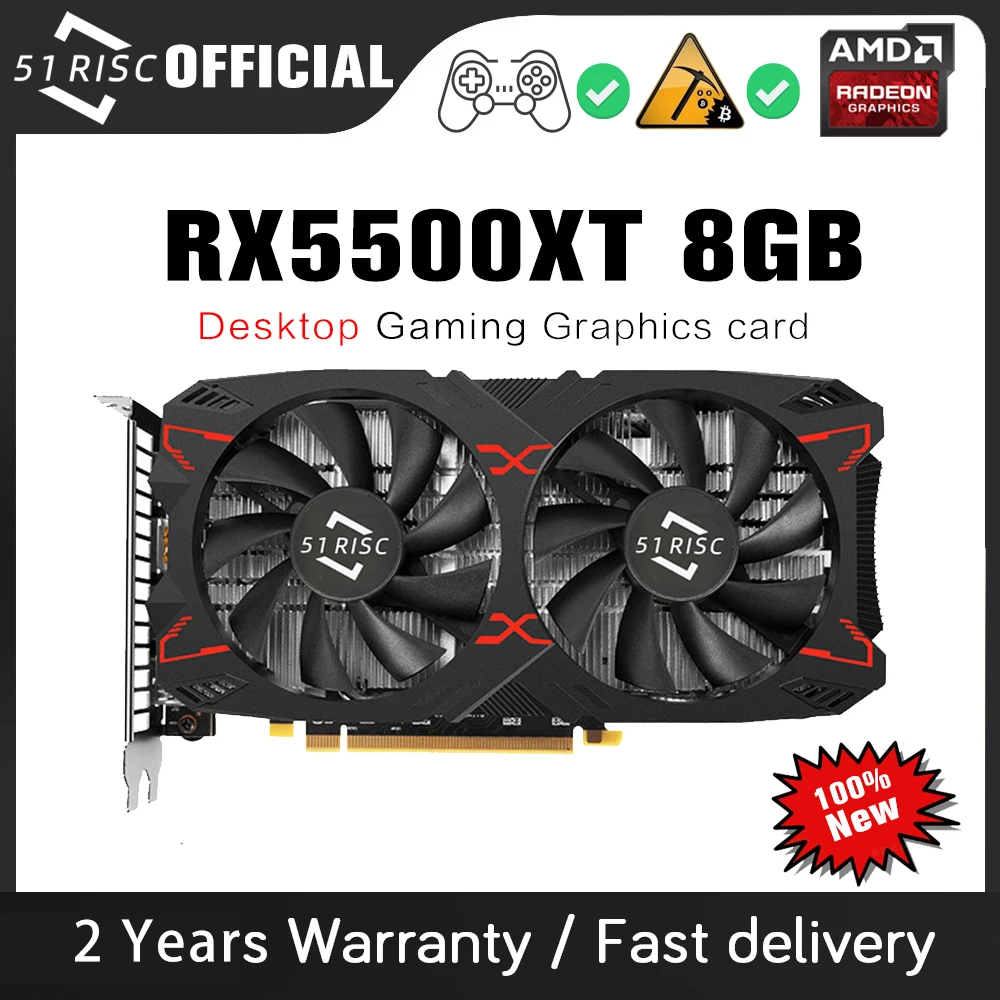 51 Placa Gráfica Gddr6 4gb 64bit Gpu Rx6500xt 4gd6 Ga Placa De Vídeo Amd Do Desktop Do ...