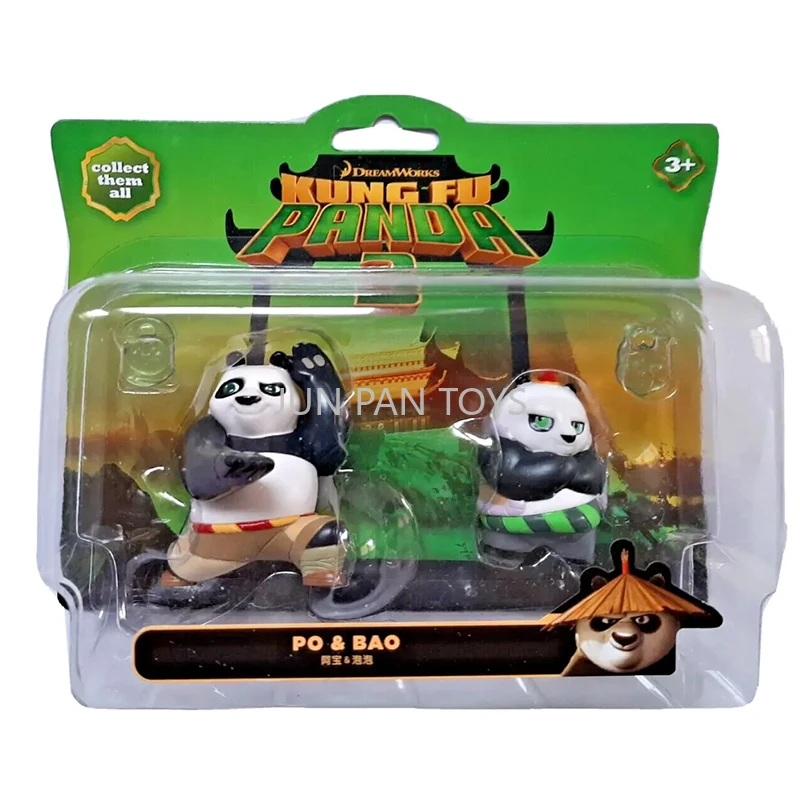 KUNG FU PANDA Po Bao Guerrero Dragón Po Li Shifu Oogway Mini figuras ...