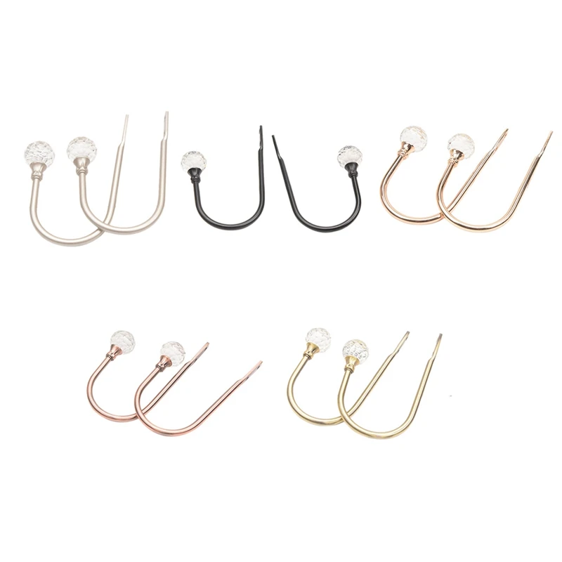 Metal-U-Shaped-Shackles-Window-Accessories-Curtain-Holdback-Wall-Tie ...