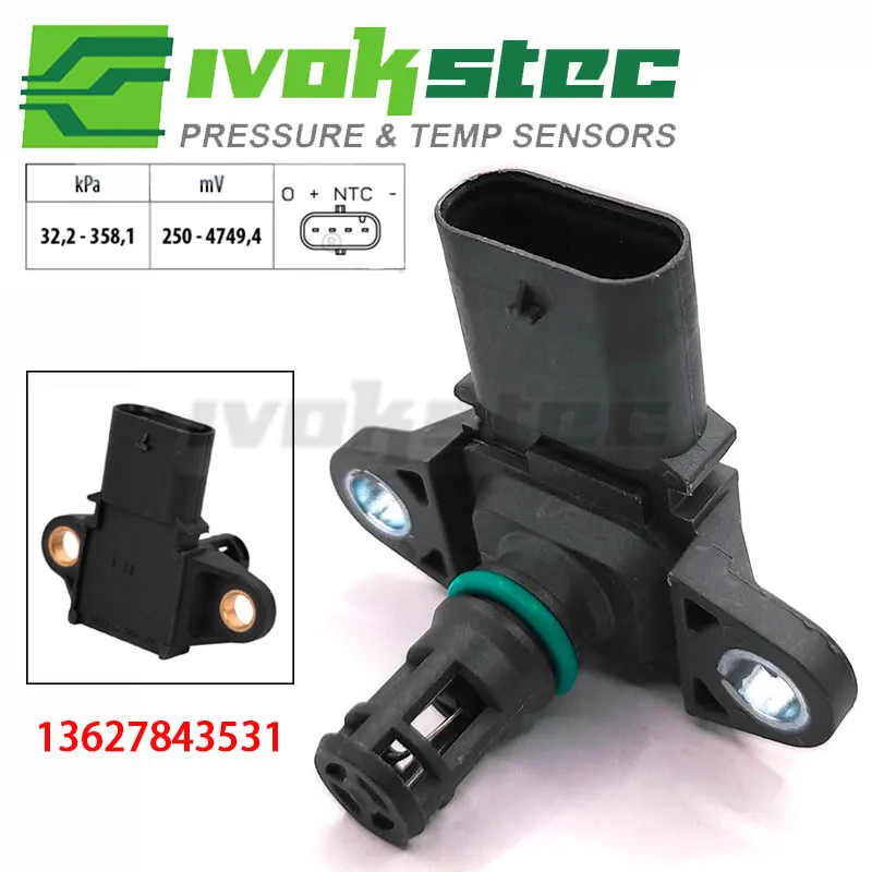Sensor MAP de presión del colector de 3,5 BAR para BMW 135i 335i 535i ...