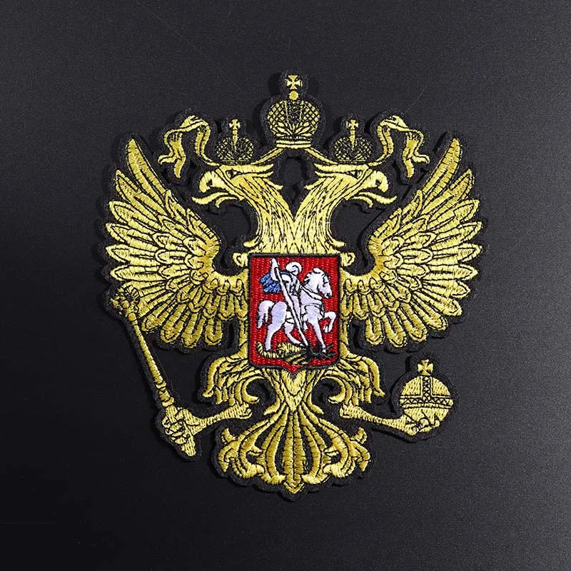 Large-golden-Russian-national-emblem-size-17-6-15-5CM-embroidery ...