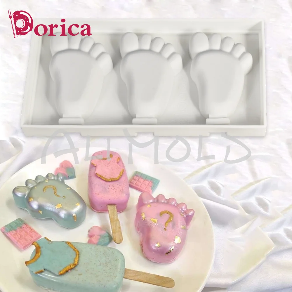 3D-DIY-Foot-Pattern-Silicone-Popsicle-Mold-Handmade-Eco-Friendly-Tools ...